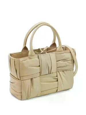Bottega Veneta Small Arco Intrecciato Leather Tote Bag - Neutrals