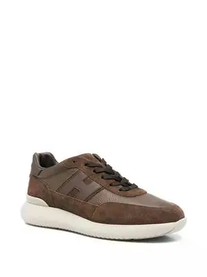 Hogan Paneled Lace-up Sneakers