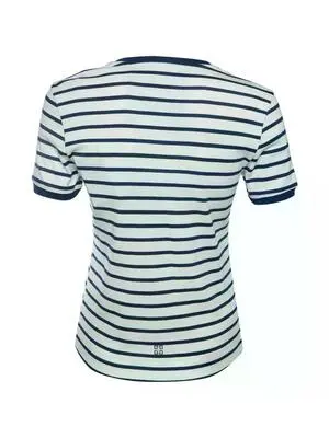Givenchy Striped Embroidered Logo T-shirt