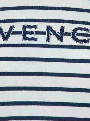 Givenchy Striped Embroidered Logo T-shirt