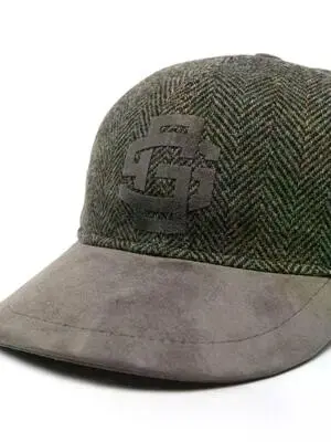 GRAN SASSO Herringbone Pattern Baseball Cap