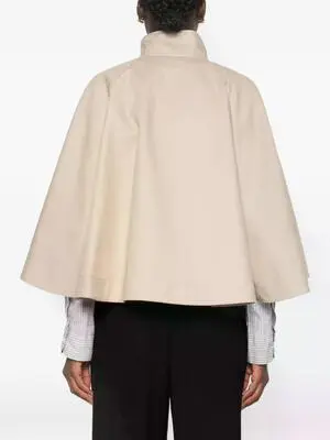 Max Mara Cotton Gabardine Cape - Neutrals