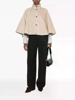 Max Mara Water-repellent Gabardine Cape - Neutrals