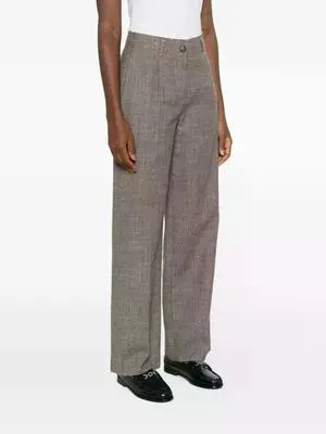 TELA Marl-effect Raw-edge Trousers