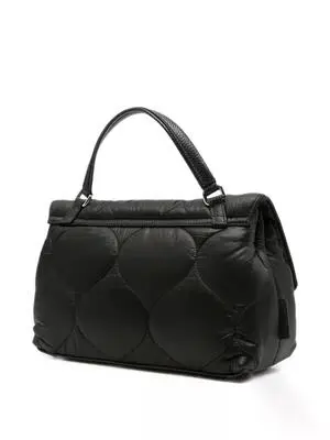 ZANELLATO Quilted Leather-trim Clutch Bag - Black