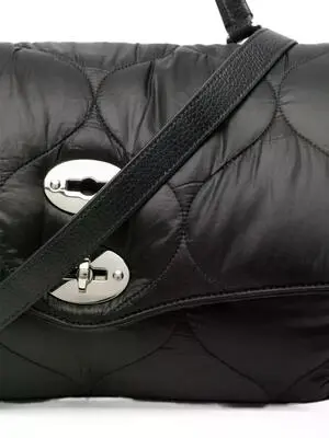 ZANELLATO Quilted Leather-trim Clutch Bag