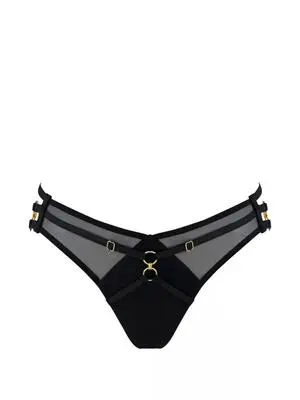 BORDELLE Zenna Open-back Briefs - Black