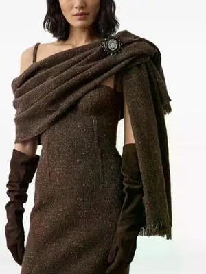 Polo Ralph Lauren Flecked Fringed Scarf