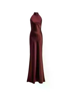 Polo Ralph Lauren Bow-detail Halterneck Dress - Red