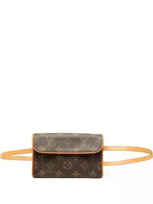 LOUIS VUITTON 2003 Monogram Pochette Florentine Belt Bag - Brown