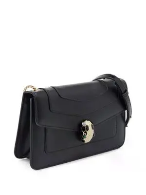 BVLGARI Serpenti Leather Shoulder Bag