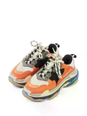 Balenciaga Triple S Mesh Sneakers - Orange