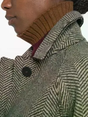 Harris Wharf London Herringbone Pattern Flap-pocket Jacket