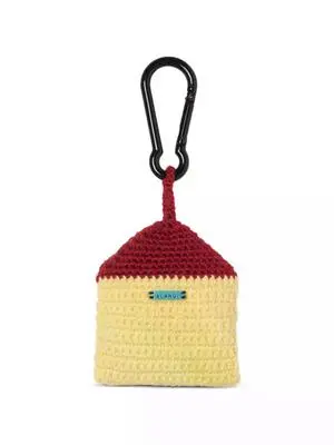 Alanui Casa Amigurumi Crochet Keyring - Yellow