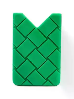 Bottega Veneta Intreccio Patterned Card Holder