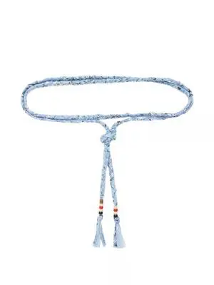 ALANUI Alanui Bead-Embellished Bandana-Print Belt