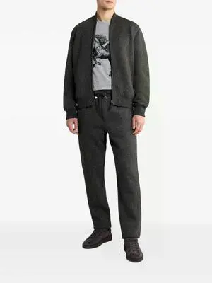 Etro Jacquard Bomber Jacket With Arnica Motif