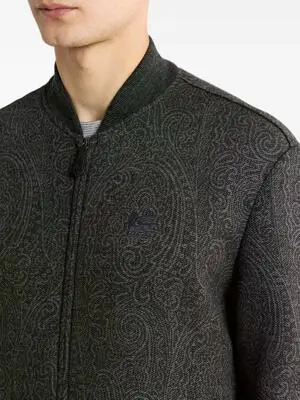 Etro Jacquard Bomber Jacket With Arnica Motif