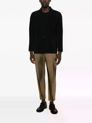 Issey Miyake Cropped Pleated Trousers