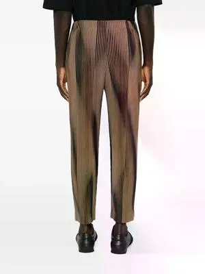 Issey Miyake Cropped Pleated Trousers
