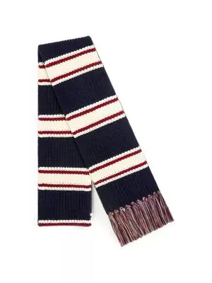 Alanui Rugby Club Striped Fringed Scarf