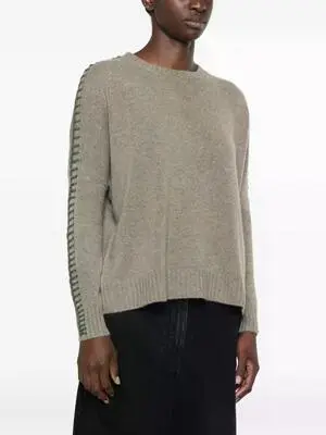 KUJTEN Amea Whipstitch-trim Sweater