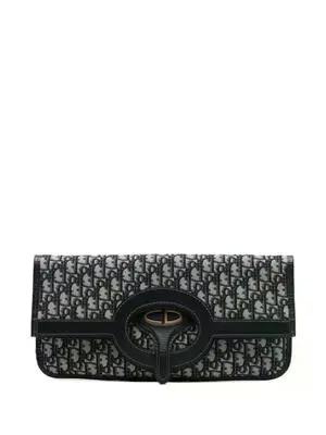 Dior 2019 Oblique Canvas Fold Over Clutch Bag