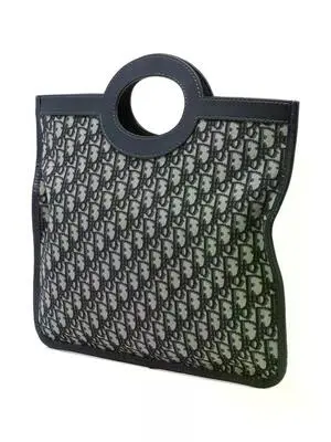 Dior 2019 Oblique Canvas Fold Over Clutch Bag