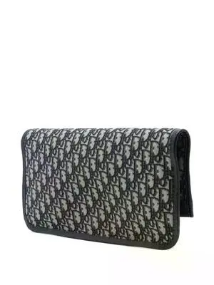 Dior 2019 Oblique Canvas Fold Over Clutch Bag