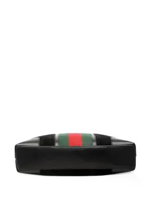 Gucci 2000-2015 Suede Web Shoulder Bag