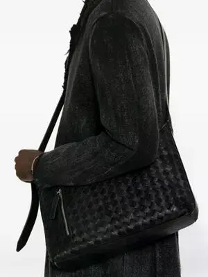Officine Creative Woven Leather Shoulder Bag