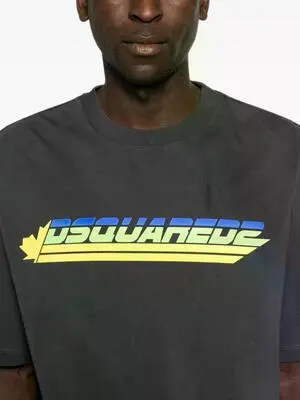 Dsquared2 Logo-print Cotton T-shirt - Grey