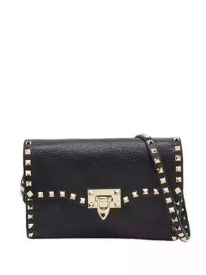Valentino Garavani Rockstud Flip-lock Crossbody Bag - Black