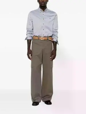 VIVIENNE WESTWOOD Orb-embroidered Button-down Shirt
