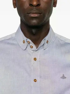VIVIENNE WESTWOOD Orb-embroidered Button-down Shirt