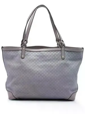 Gucci 2016-2026 Medium Microguccissima Craft Tote Bag - Purple