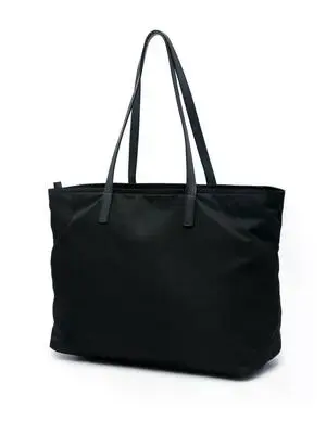 Prada 2013-2016 Saffiano Trimmed Tessuto Robot Tote Bag