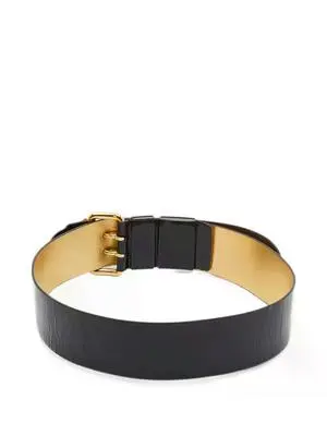 Dolce & Gabbana Crystal-embellished Leather Belt