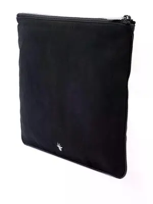Dior 2018 Nylon Patch Embellished Zip Clutch Bag