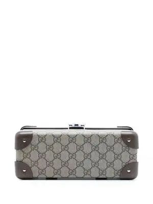 Gucci 2000-2015 Gg Supreme Bamboo Vanity Bag Satchel