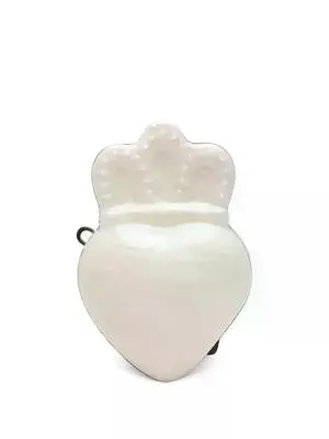 Simone Rocha Pearl-embellished Shell-shaped Cross Body Bag - Neutrals
