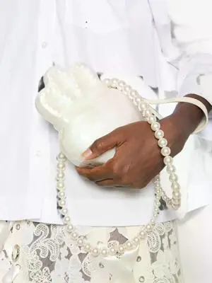 Simone Rocha Pearl-embellished Shell-shaped Cross Body Bag