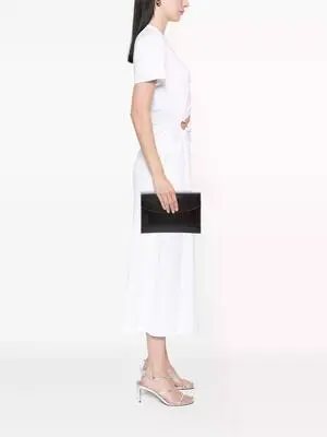 Hermès 1980-2010 Box Calf Rio Pochette Clutch Bag - Brown