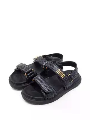 Dior Dioract Raffia Sandals