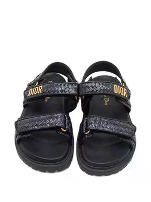 Dior Dioract Raffia Sandals
