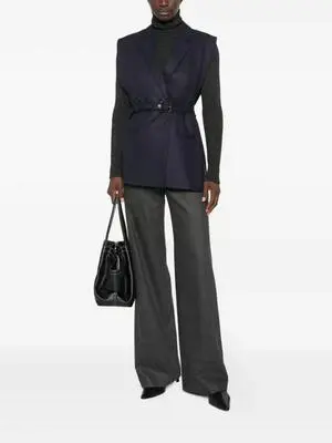 Pinko Belted Sleeveless Jacket