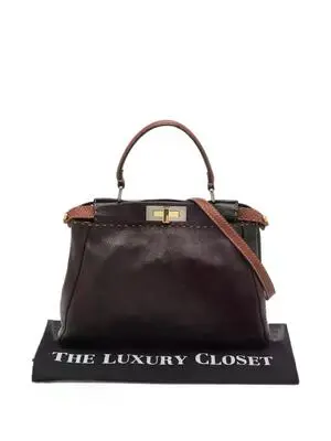 Fendi 2010 Medium Selleria Peekaboo Tote Bag
