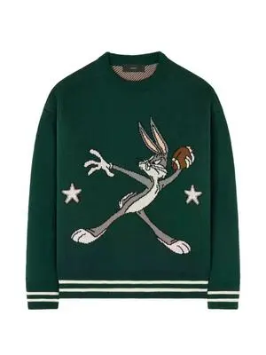 Alanui X Looney Tunes Bugs Bunny Wool Jacquard Sweater