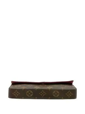 LOUIS VUITTON Monogram Pochette Felicie Crossbody Bag - Brown