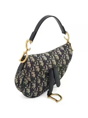 Dior 2018 Saddle Oblique Mini Tote Bag - Neutrals